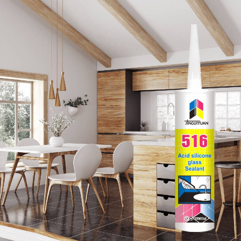 Acetic Silicone Sealant 516: Fast Curing for Glass Glazing